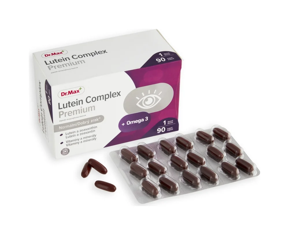 Dr. Max Lutein Complex Premium 1×90 cps, výživový doplnok | Dr. Max Lekáreň
