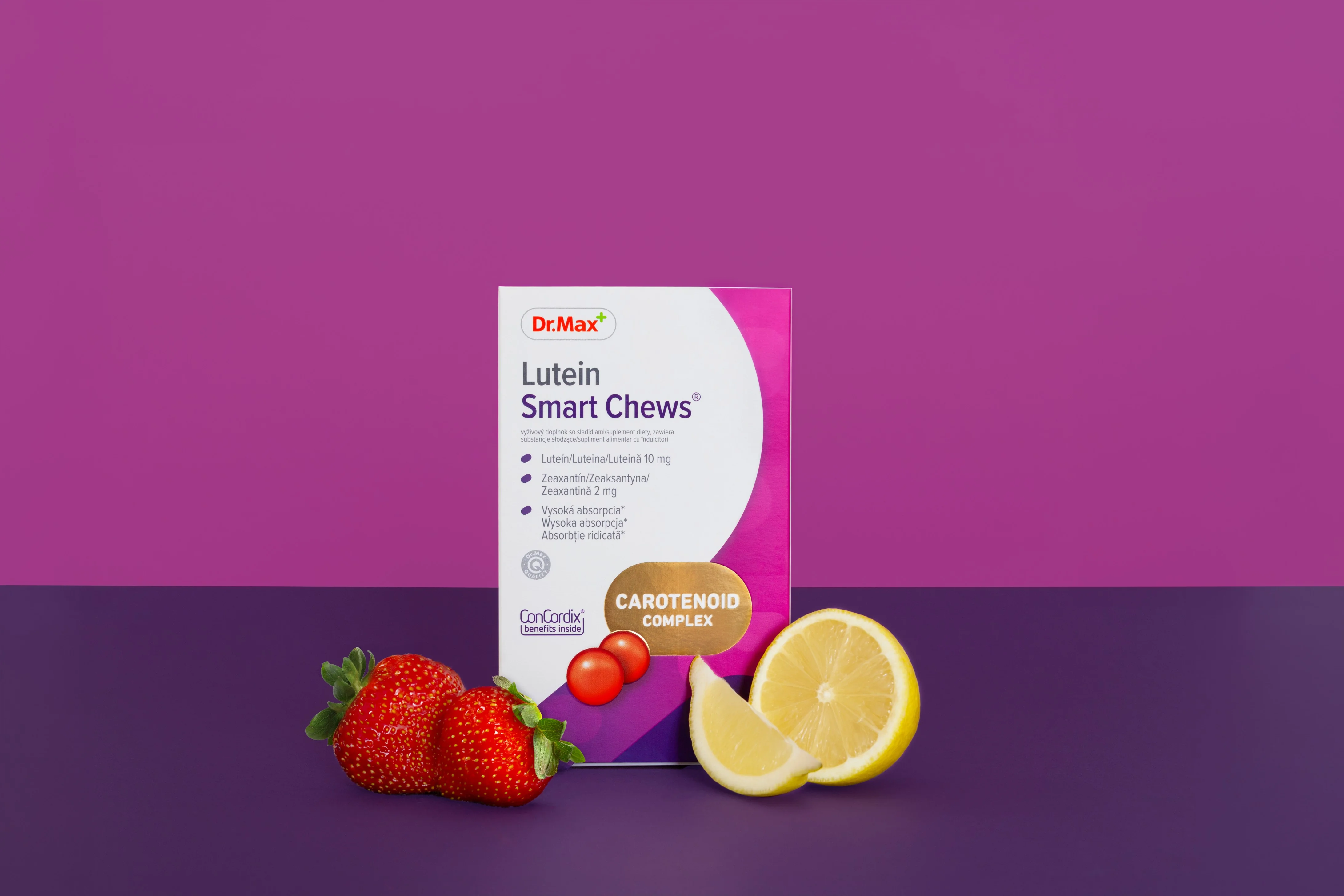 Dr. Max Lutein Smart Chews 1x30 ks, jemné želé s luteínom | Dr. Max Lekáreň