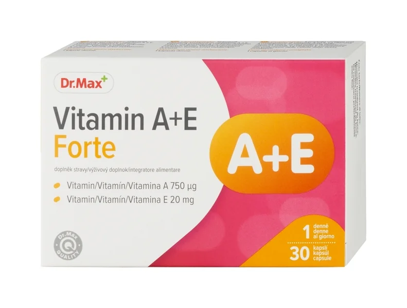 Dr. Max Vitamin A+E Forte 1×30 cps, vitamín A a E | Dr. Max Lekáreň