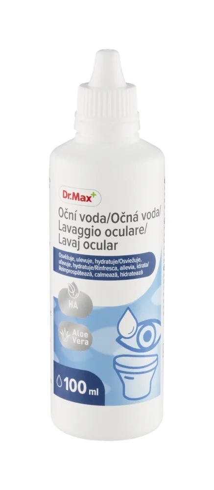 Dr. Max Očná voda 1×100 ml, hygiena a hydratácia očí | Dr. Max Lekáreň